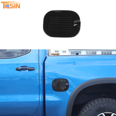Door Fuel Tank Gas Cap Decor Cover Trim For Chevy Silverado 2019-23 ...