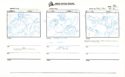 Teenage Mutant Ninja Turtles TMNT Original Production Animation ...