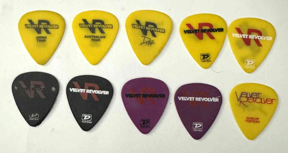 VELVET REVOLVER Guitar Pick Lot #1 - DUFF Signature SLASH Tour LOOK! | eBay