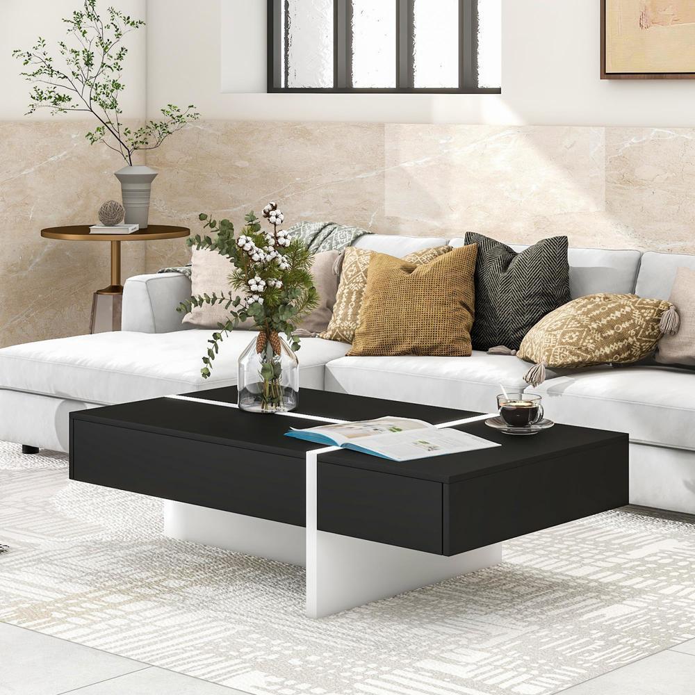 Modern High Gloss Surface Cocktail Table, Center Table for Sofa | eBay
