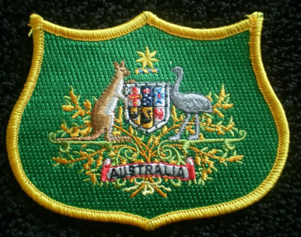 Australia Crest Coat of Arms Aussie Iron on Patch Badge 10x8cm ...