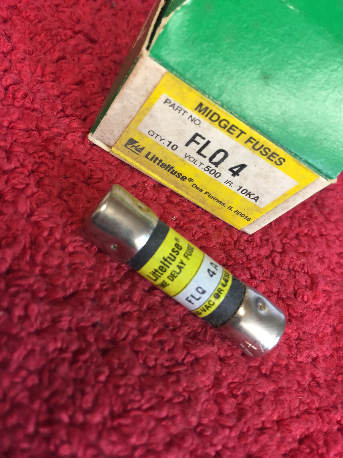 FLQ 4 Amp, 500V, Midget Fuse, Littelfuse 5 PCS NEW OLD STOCK | eBay