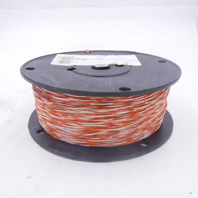 1000' 24AWG Cat3 Cross-Connect Wire 1 Pair Orange White XCWF-1P24-W/OR ...