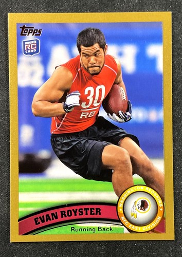 2011 Topps Gold Washington Redskins #355 Evan Royster /2011 Penn State ...