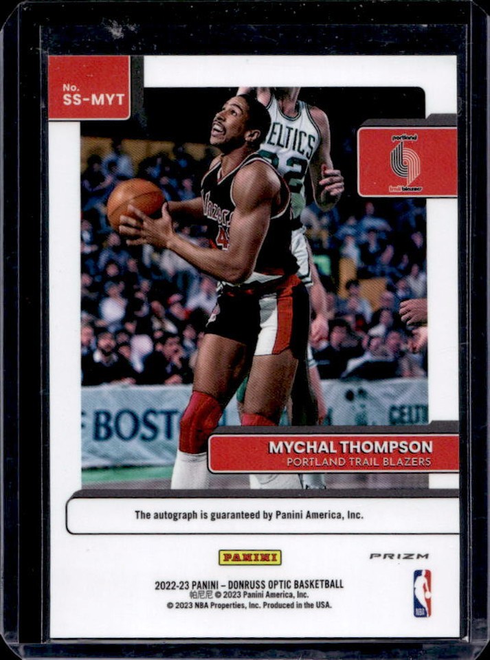 2022-23 Panini Donruss Optic Mychal Thompson Signature Series Holo Auto ...