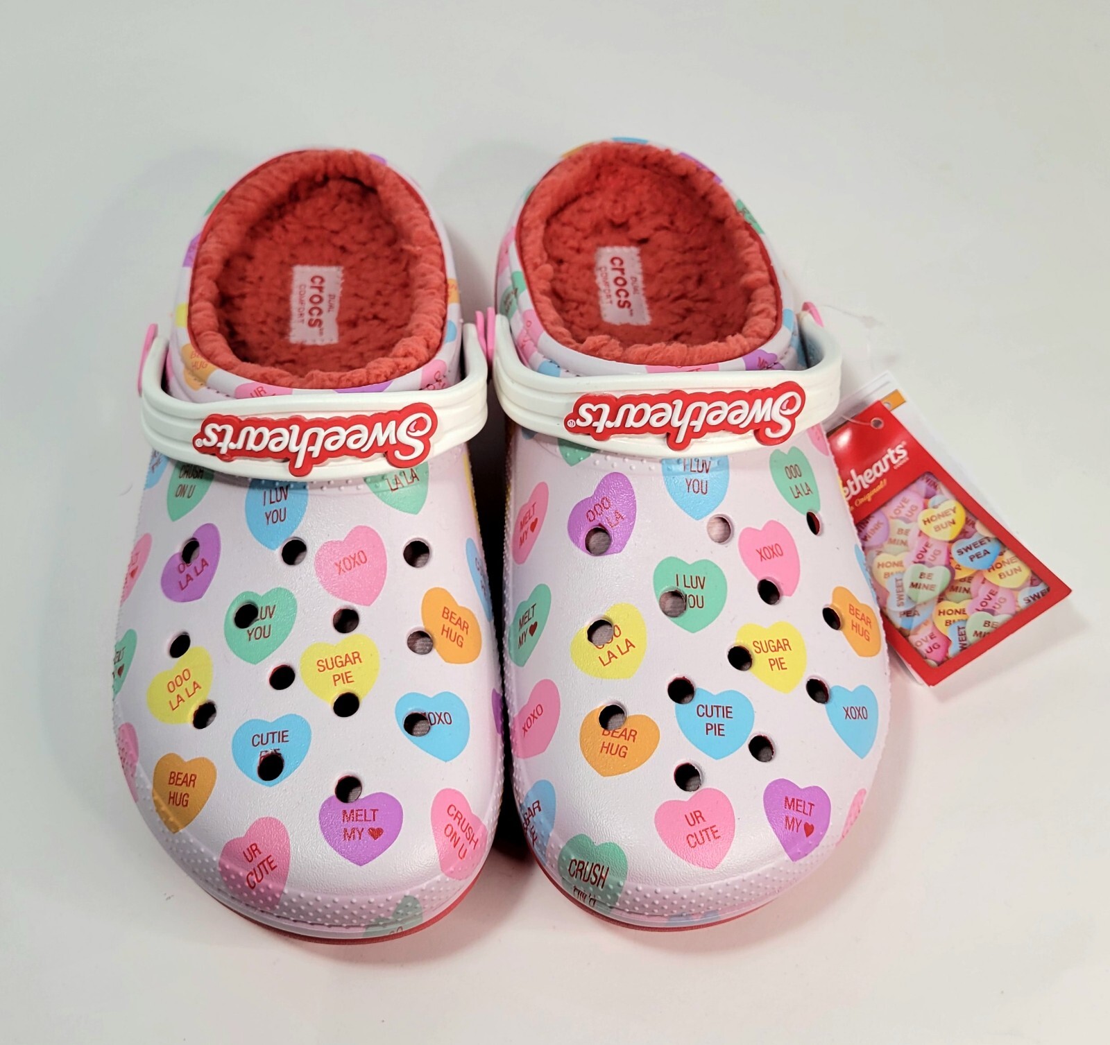 CROCS x SWEETHEARTS Clog 6 Jr's 7.5 Womens White Red Multi Limited ...