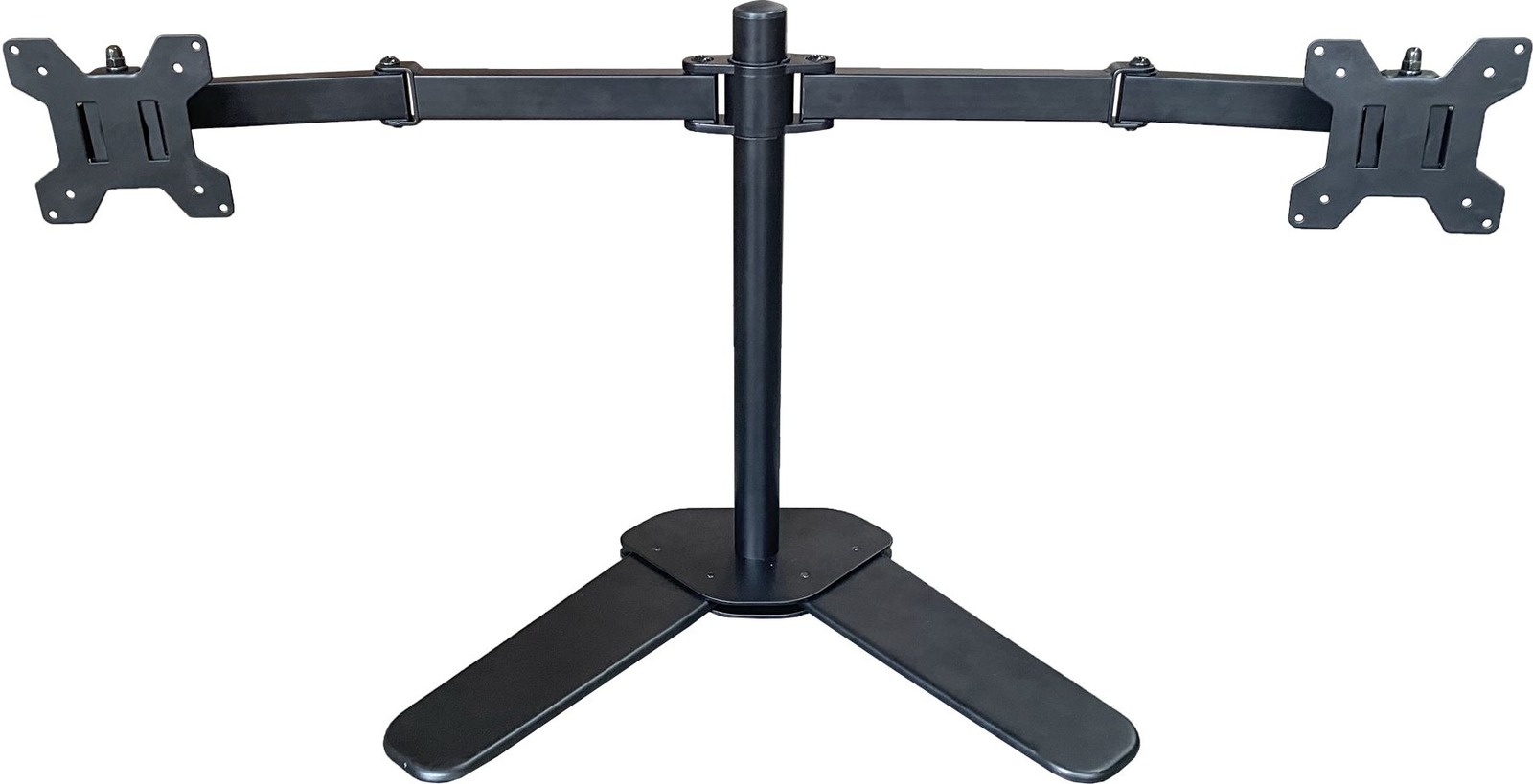 Universal Dual Screen DESK FREE STANDING 2x Monitor VESA Mount Stand ...