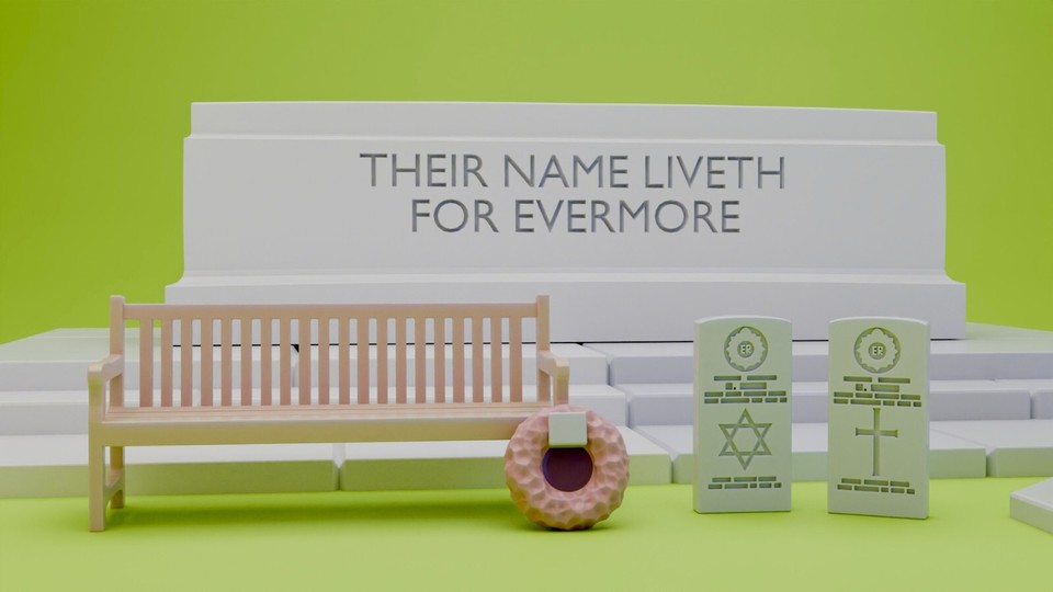 War Cemetery Monument Set OO GAUGE 1:76 Model Railway Scenery ...