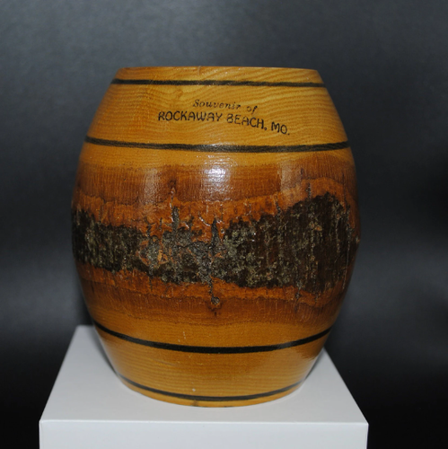 Souvenir Wooden Treen Turned Bank Rockaway Beach, MO | eBay