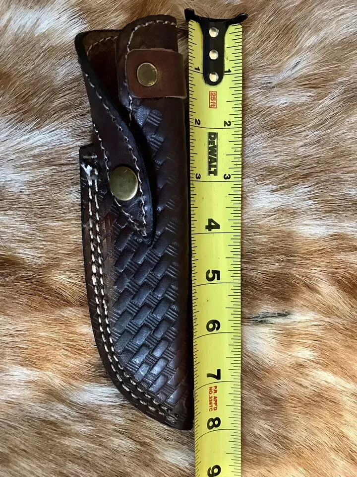 7.5 Inch Normal Hand Made Pure Leather Sheath For Fixed Blade Knife ...