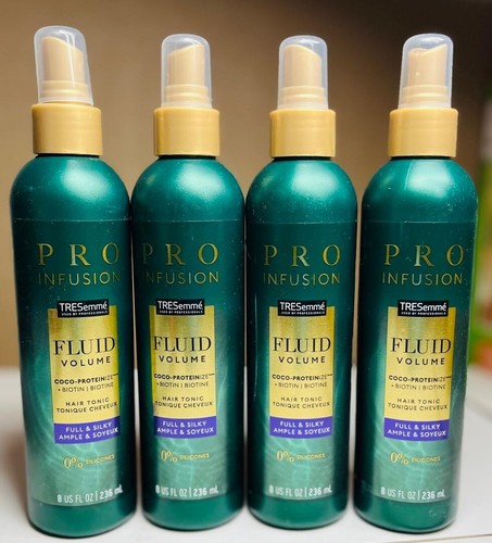 4 PACK Tresemme Pro Infusion Fluid Volume Full & Silky Hair Tonic Spray ...
