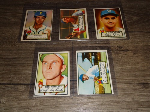 1952 Topps Vintage Lot of (5) Baseball Cards | eBay