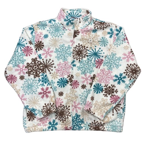 Alfred Dunner Multicoloured Fleece Jacket Crazy Abstract Polar Womens ...