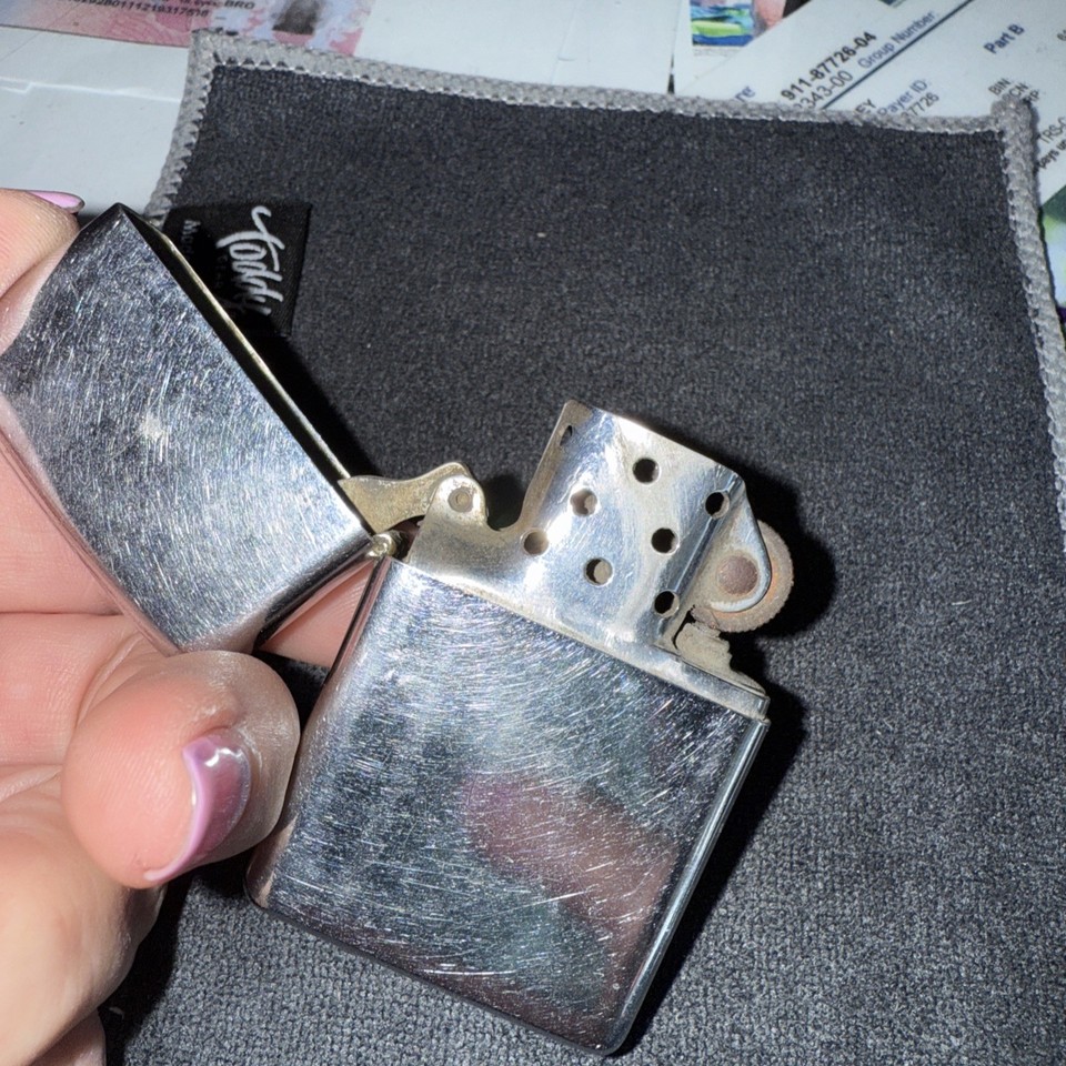 Zippo Vintage 1955-1979 Polished Chrome Lighter Custom Engraving. RARE ...