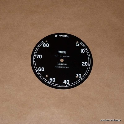 Smiths Chronometric Tachometer Face Dial RC1307/01 Triumph BSA Norton ...