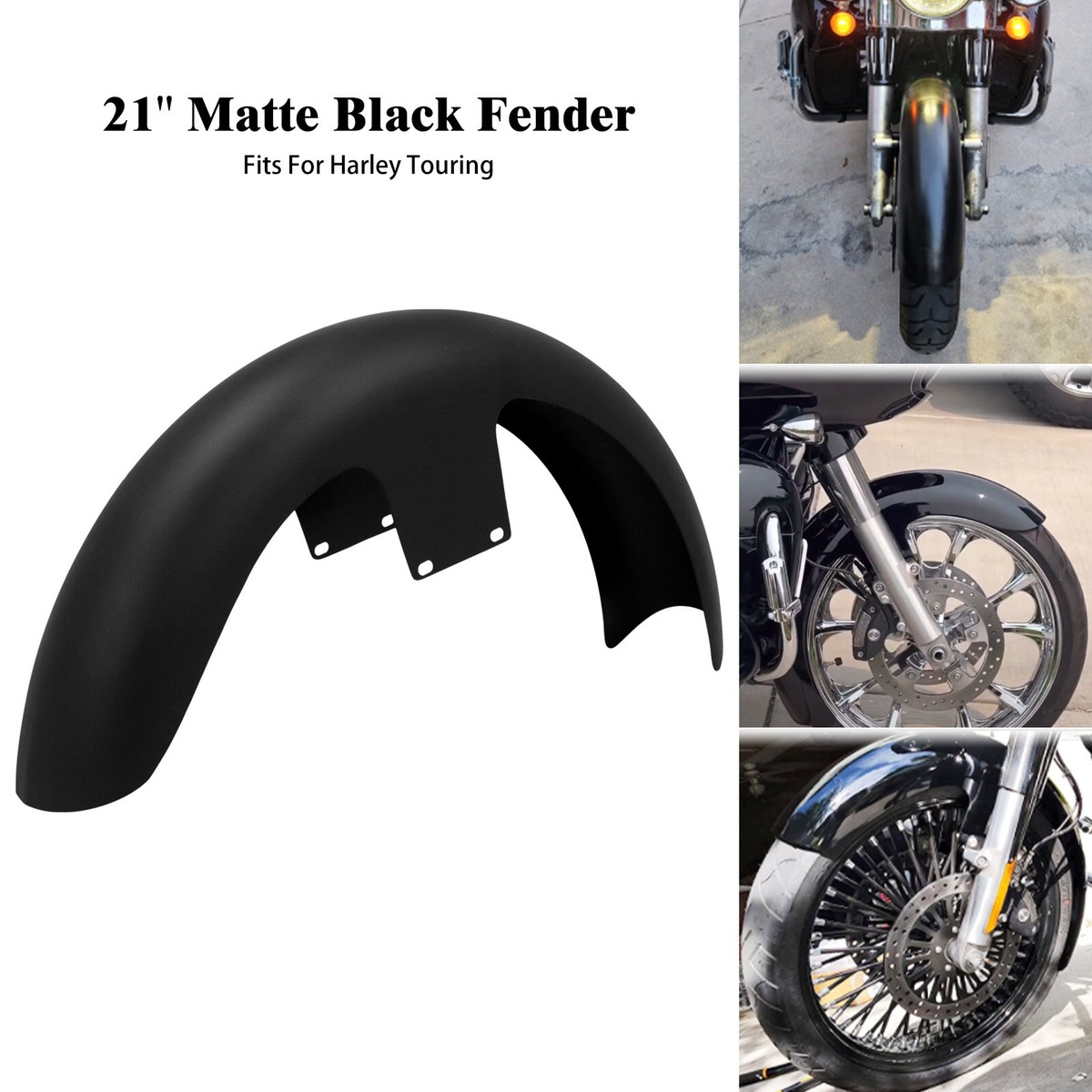 21 Harley Front Fender Black Matte NEW!!! Carbon Fiber Front Fenders
