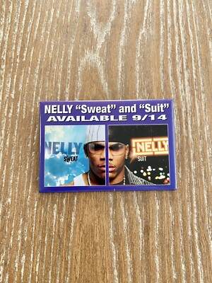 NELLY Sweat and Suit Album Promotional Button Pin | eBay
