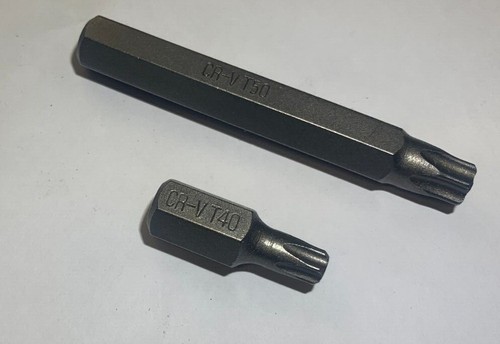T20 - T60 CRV Tx-Star Torx & Torx Security Bit 30mm & 75mm 10mm Hex ...