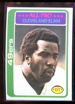 1978 TOPPS #170 CLEVELAND ELAM 49ERS NICE A03266 | eBay