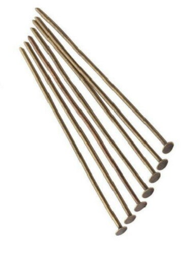 50 pieces 1" or 2" Flat Head Pins Jewelry Making Beading 6 colors 20 ...