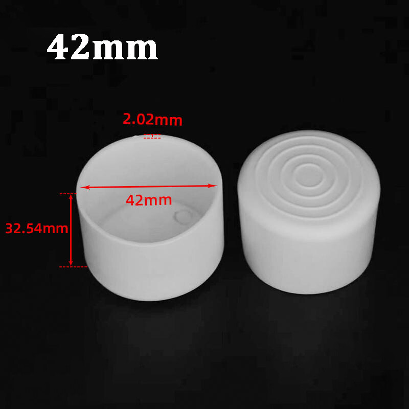 Round Plastic End Cap White Caps Tube Pipe PVC Blanking Cover Cap Ø ...