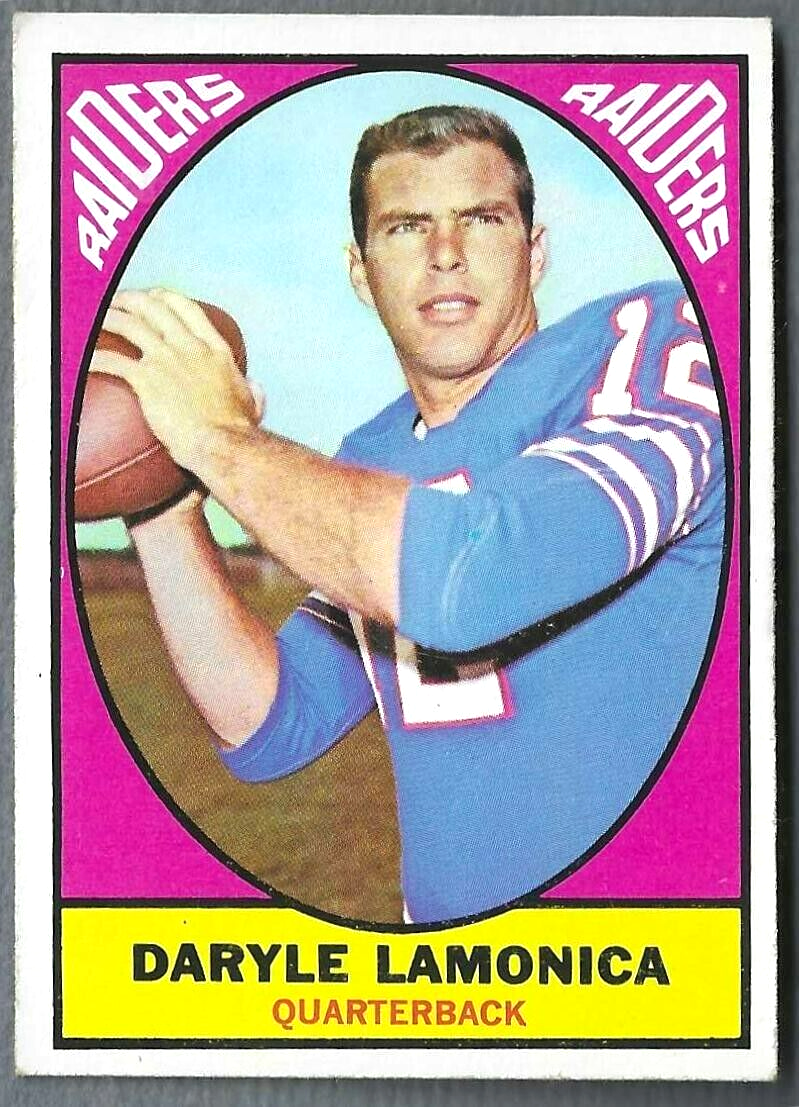 Daryle Lamonica 1967 Topps Oakland Raiders Card #103 EX++ or BETTER | eBay
