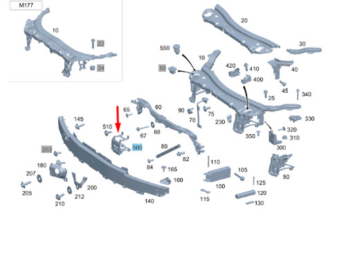 NEW MERCEDES-BENZ E W213 FRONT ACC BRACKET SUPPORT A2136202201 ORIGINAL ...