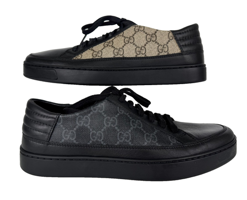 Gucci New Auth Men MisMatch Color 6.5 US 6 UK 40 EU Black GG Logo ...