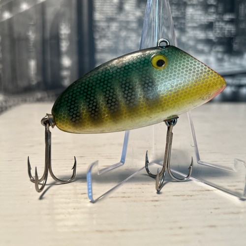 Bayou Boogie Heddon Pico Vintage Fishing Lure 5 Stripes Green Yellow ...