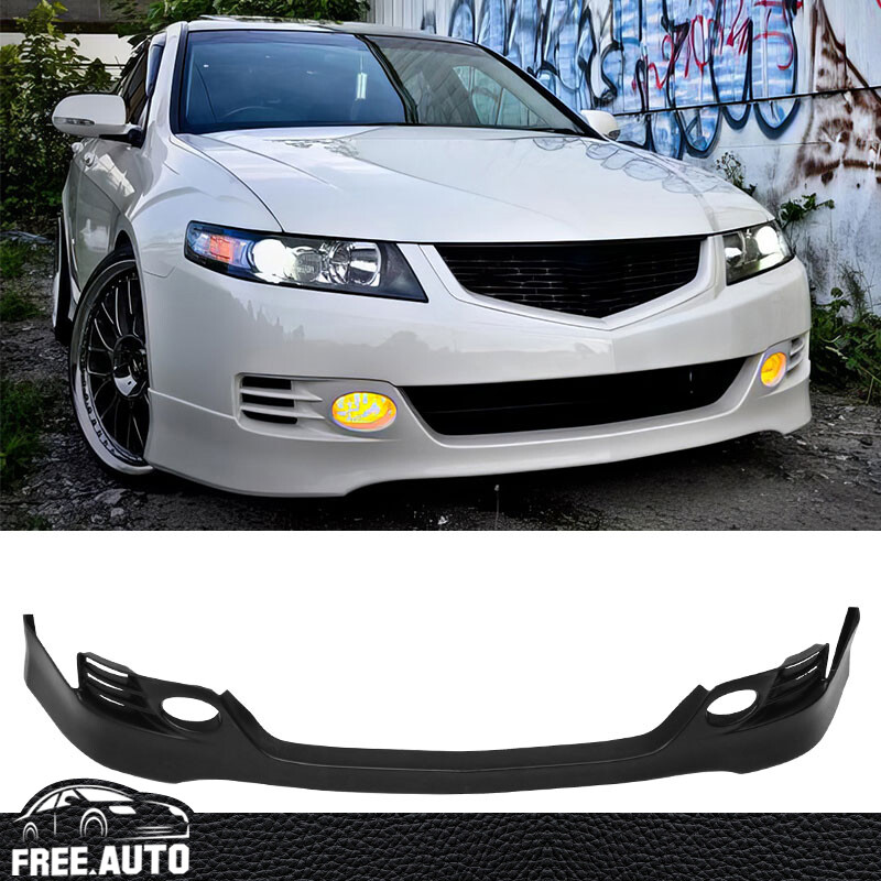 Fits 06-08 Acura TSX Front Bumper Lip Spoiler EURO-R Style Splitter ...
