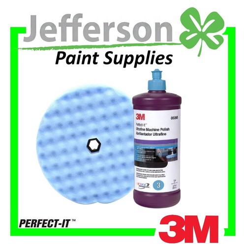 3M Perfect-It 6068 Ultrafine Machine Polish & 5708 Blue 203mm Quick ...