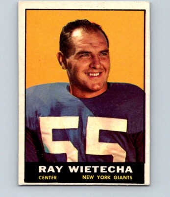 1961 TOPPS FOOTBALL #89 RAY WIETECHA MID GRADE KR | eBay