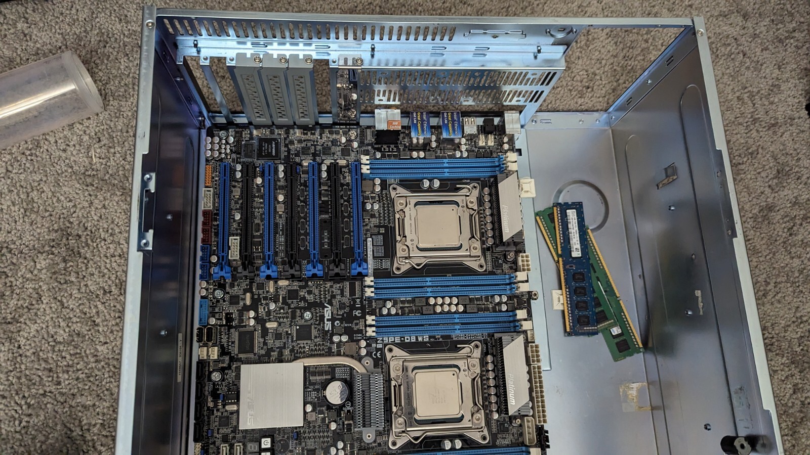 ASUS Z9PE-D8 WS, LGA 2011/Socket R, Intel Motherboard W/ 2x E5-2650V2 ...