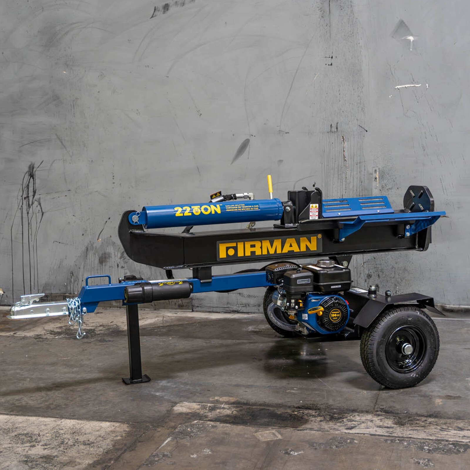 FIRMAN GS2201 22 TON LOG SPLITTER - FAST 11 SECOND CYCLE, LOGS UP TO ...
