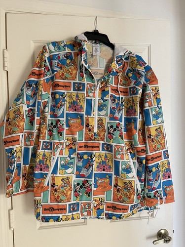 NWT Disney Rain Jacket Walt Disney World Mickey& Friends On Rides ...