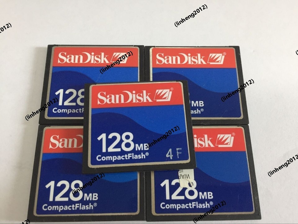 5PCS 128MB Sandisk Compact Flash Card 128MB CF Memory card SDCFJ/SDCFB ...