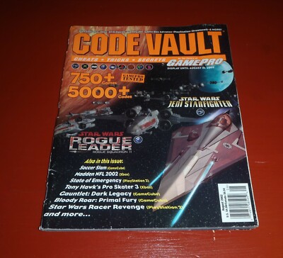 code vault cheats/tricks (aug 2002) by gamepro | eBay
