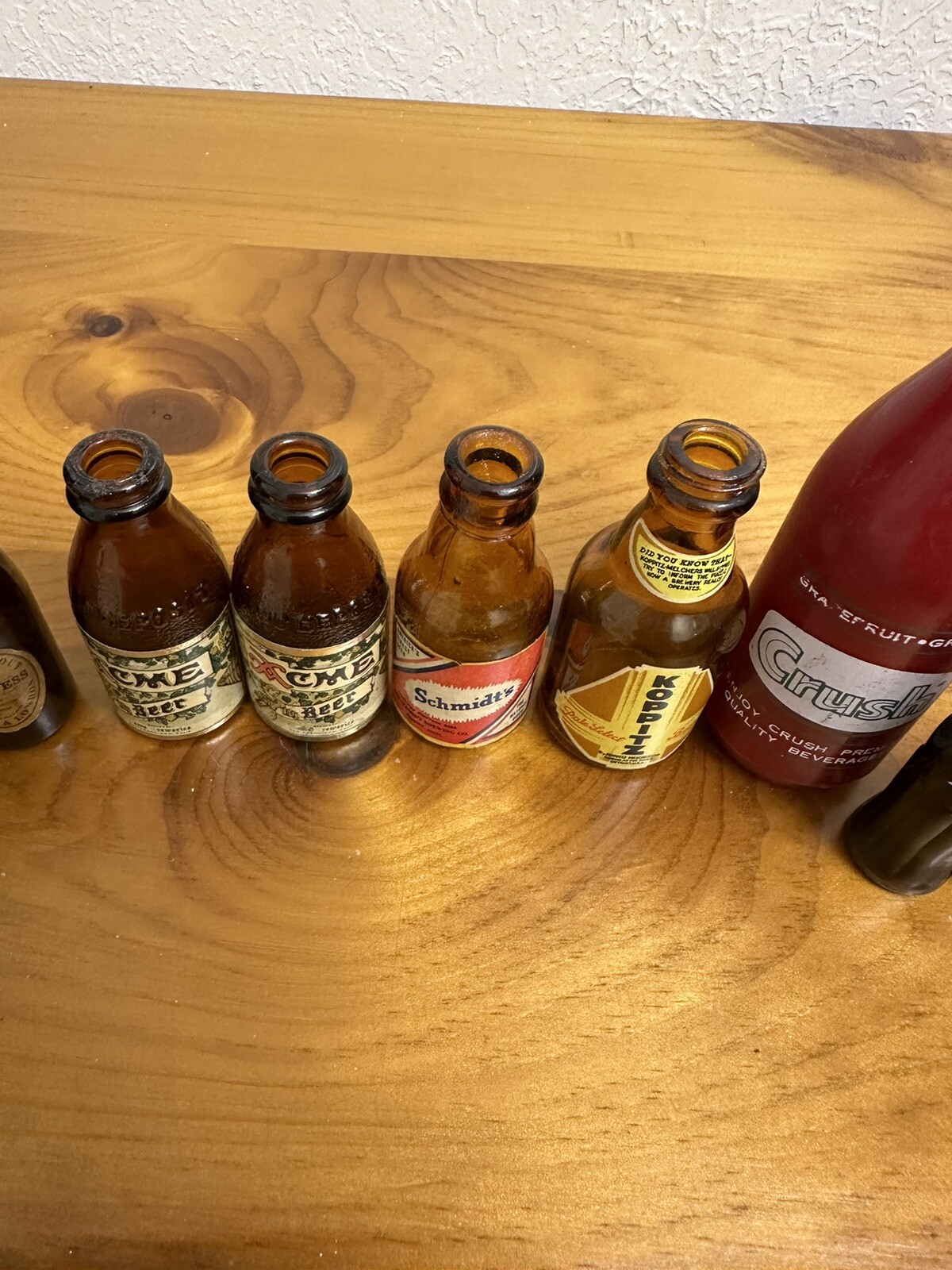 Lot Of 14 Miniature Foreign Coca Cola/Beer/Acme/Crush/Wine Glass ...