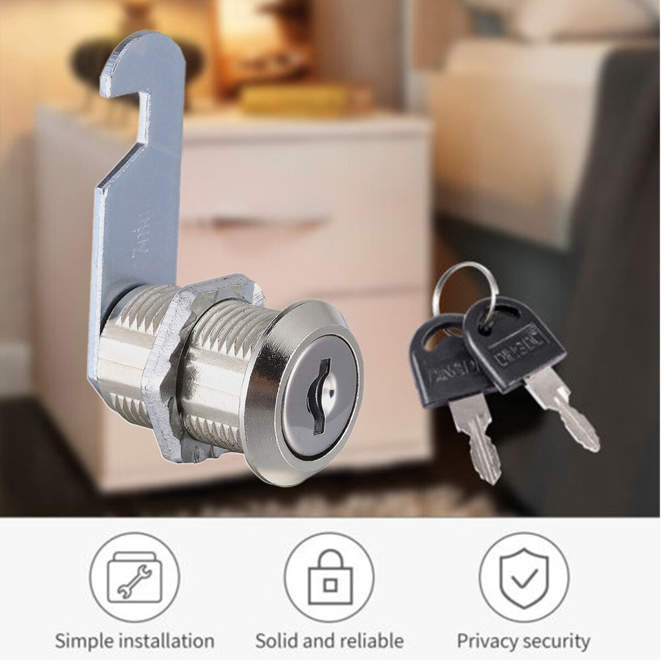 4Pack 3/4" 1" 1-1/8" File Cabinet Cylinder Cam Lock With Keys for ...
