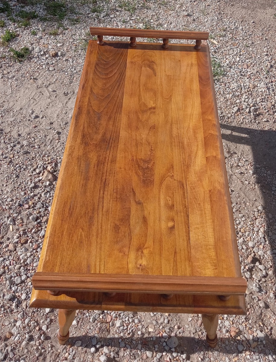 Antique Maple Wood Coffee Table