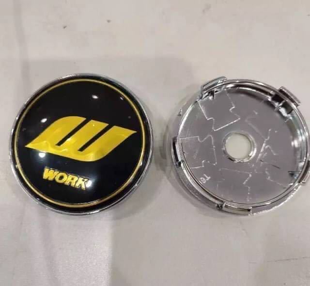 Work wheel center cap work black gold VS seeker Emotion Equip Meister ...