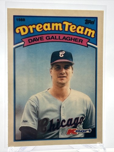 1989 Topps Kmart Dream Team Dave Gallagher Baseball Card #7 Mint FREE ...
