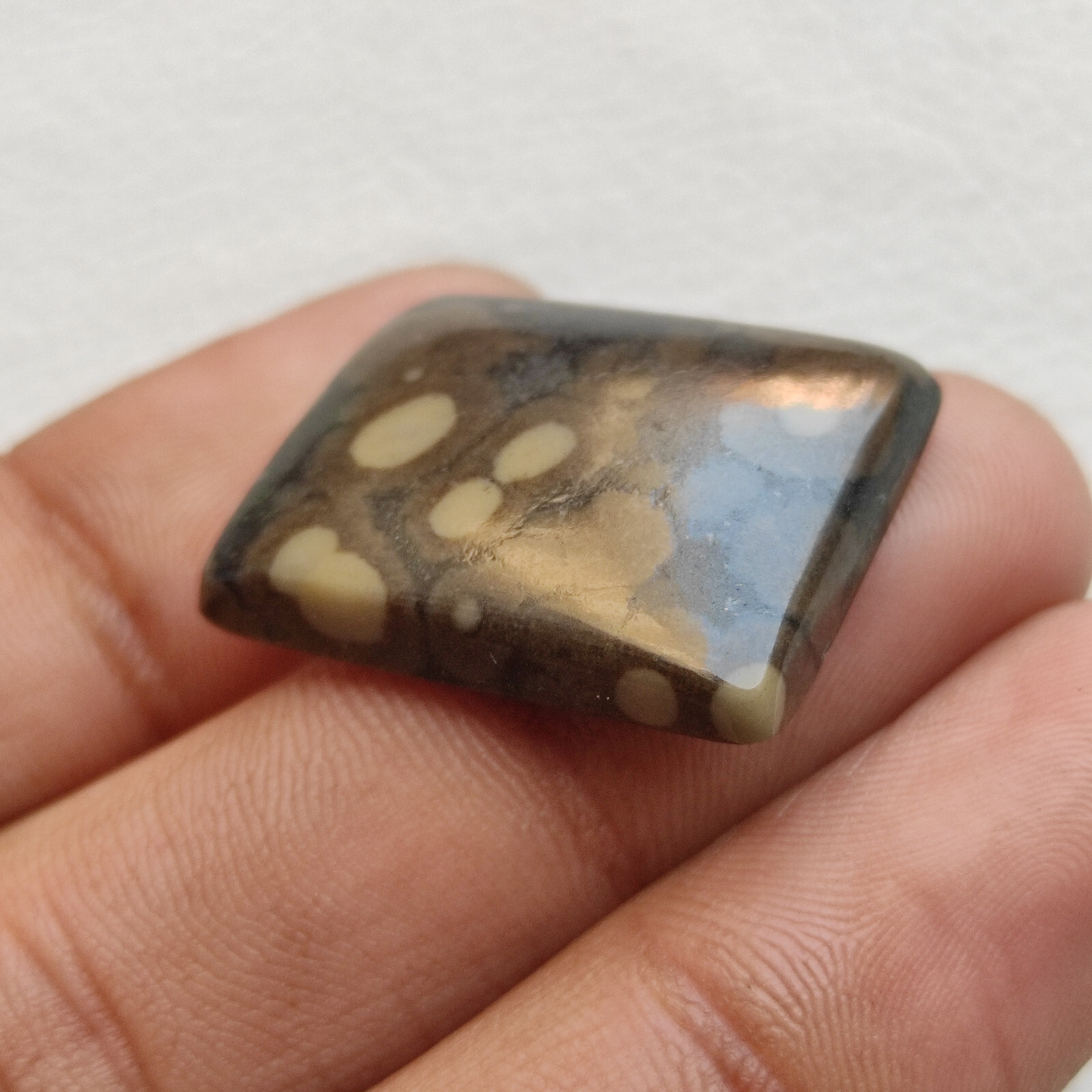 Orbicular Design Scapolite Mica Cabochon Scapolite Handicraft Gemstone ...
