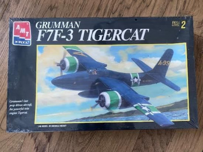 Sealed Model Airplane Kit Grumman F7F-3 Tigercat Skill Level 2 1995 ...