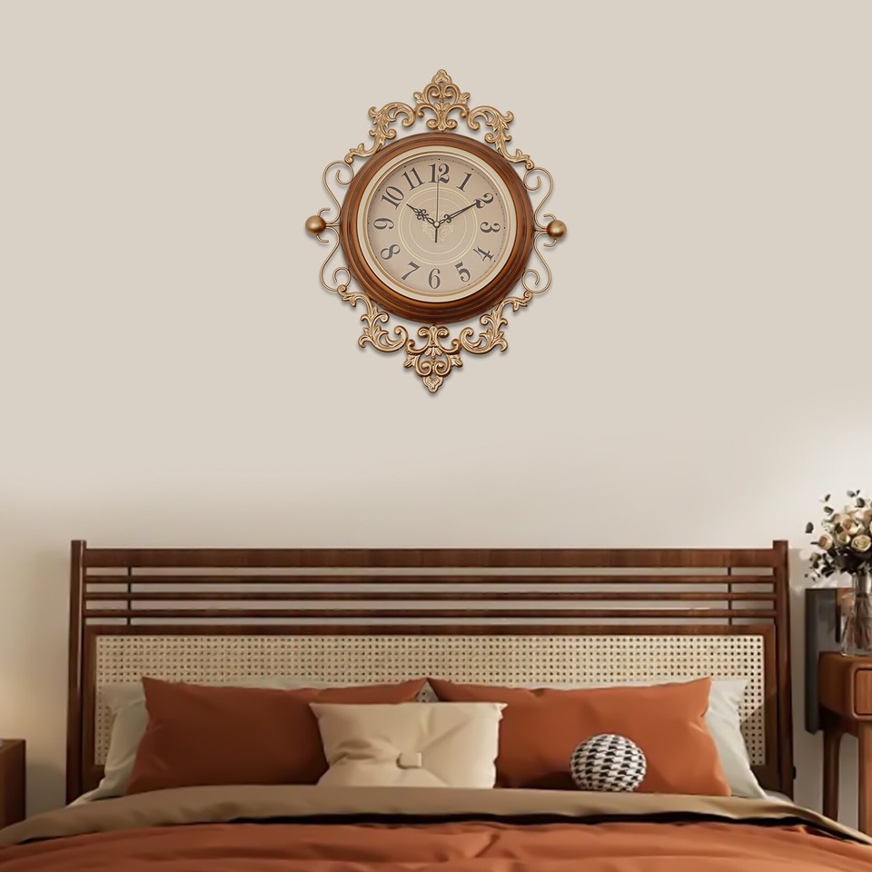 Wall Clock Silent Non-Ticking Wall Clock Battery Operated Home New ...