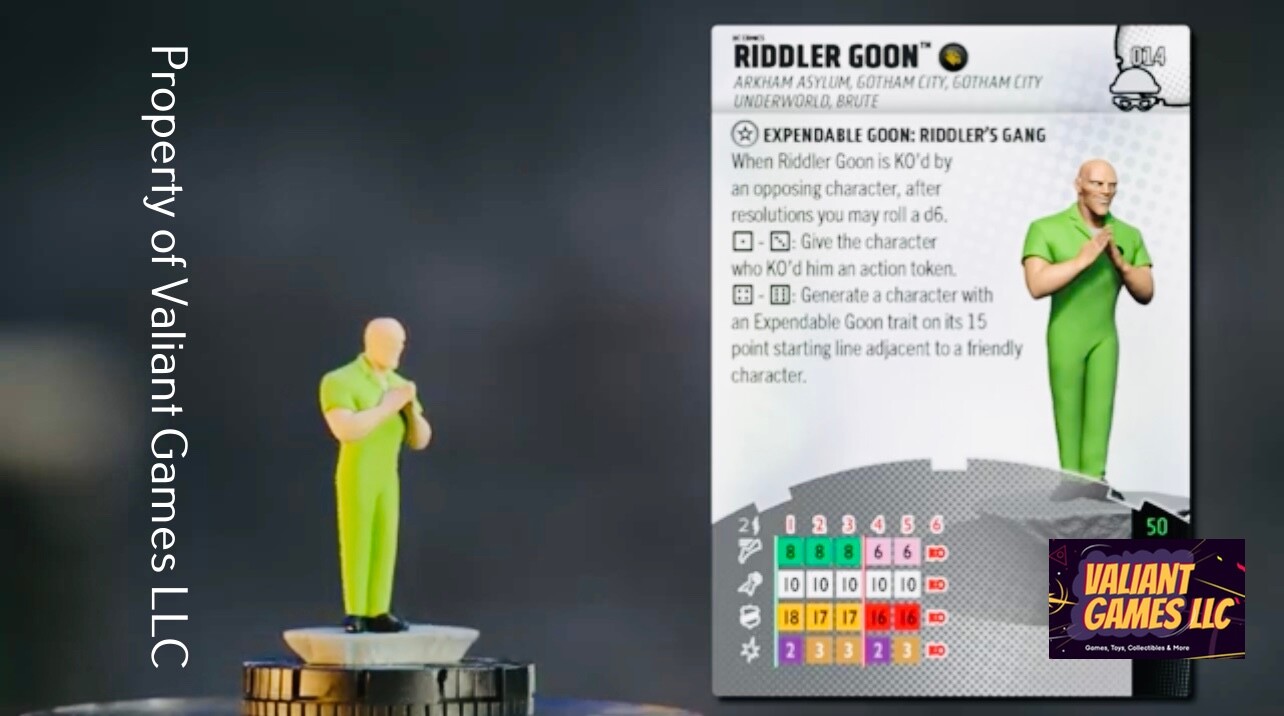 DC Heroclix Riddler Goon #014 w/ Card Notorious Set | eBay