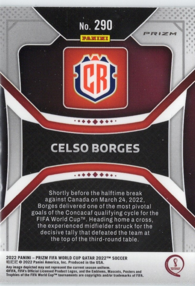 2022 Panini Prizm World Cup Qatar Celso Borges Green Wave PRIZM | eBay