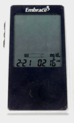 Embrace Blood Glucose Monitoring System Talking Meter No Coding ...