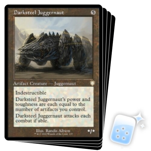 DARKSTEEL JUGGERNAUT X4 The Brothers' War: Commander Magic MTG MINT ...