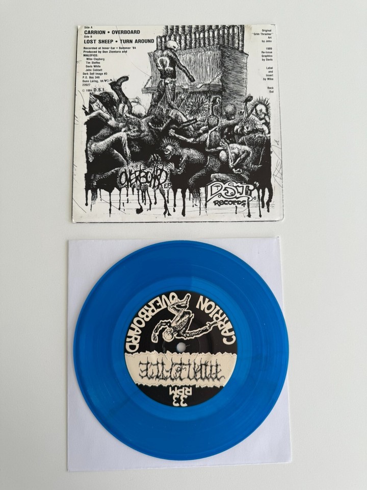 Malefice Overboard 7" Blue United Mutation Thrash Violent Tumor Punk HC ...